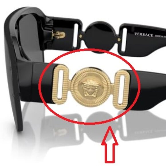 Versace | Accessories | Versace Ve439 4463 Sunglasses Replacement ...